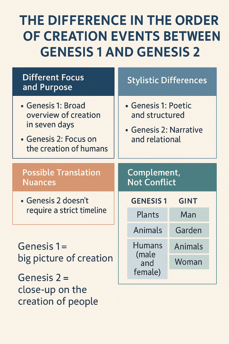 How could we explain the differences found in the creation order events ...